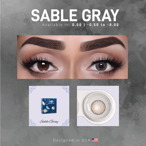 Joli Sable Gray Color Contact Lens - Lenslo.com